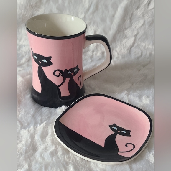 Hews and Brews | Dining | Vintage Hews And Brews Pink Siamese Set ...